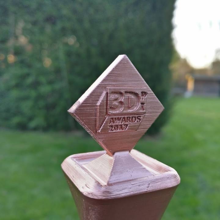 3D Printable 3D PI Awards 2017 Trophy by Flo'Tronics