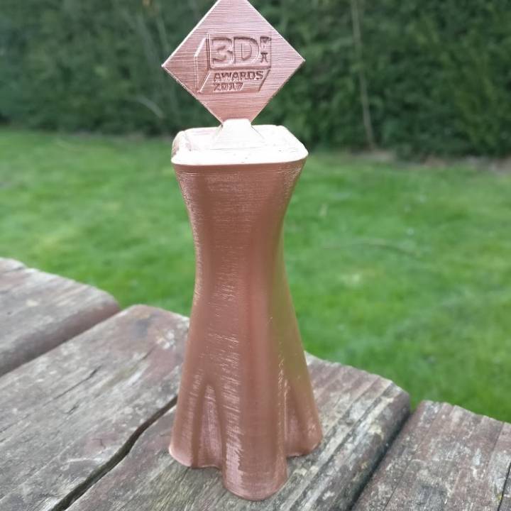 3D Printable 3D PI Awards 2017 Trophy by Flo'Tronics
