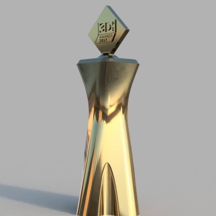 3D Printable 3D PI Awards 2017 Trophy by Flo'Tronics