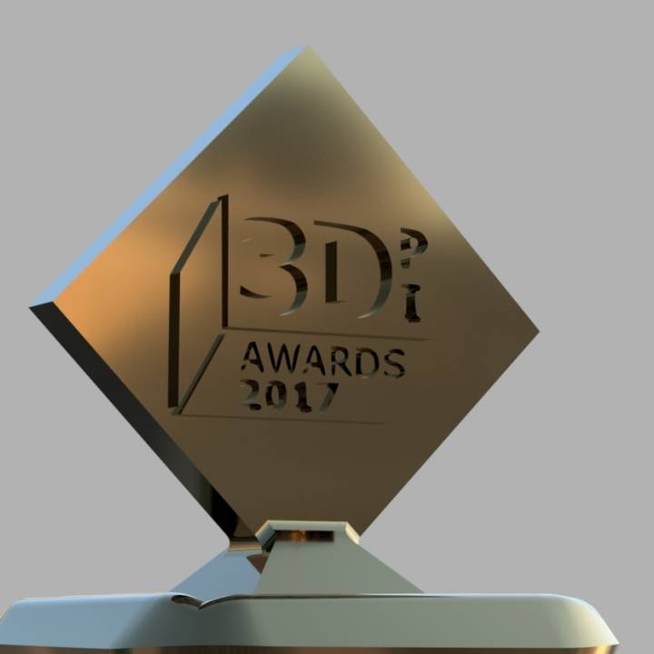 3D Printable 3D PI Awards 2017 Trophy by Flo'Tronics