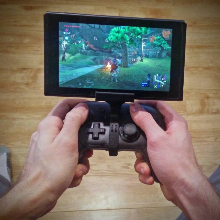 3D Printable Switch Pro Controller Clip by Jo