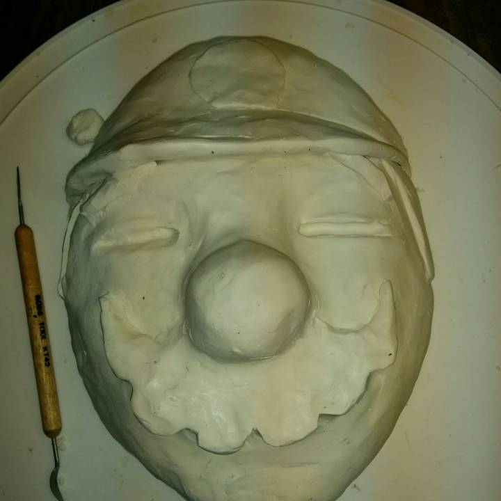 3D Printable Happy Mask Mario by Benjamin Krygsheld