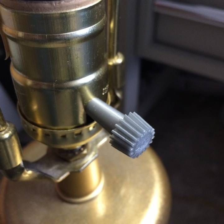 3D Printable Lamp Knob Replacement by Greg Zumwalt