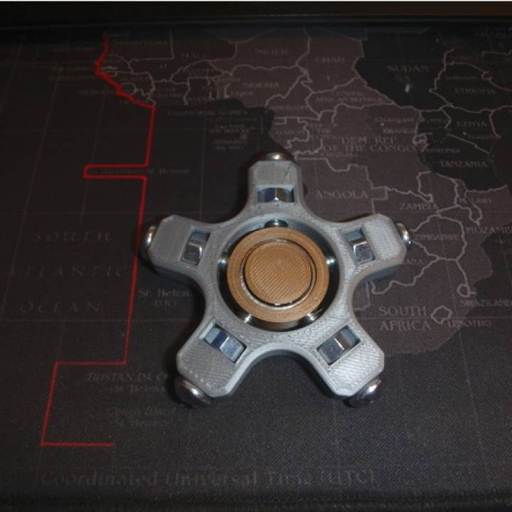3D Printable Bolt Halo Fidget Spinner - Wingnut2k #1 by James Robison