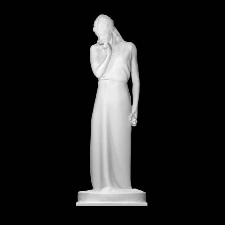 3D Printable Portrait of a standing woman by Scan The World