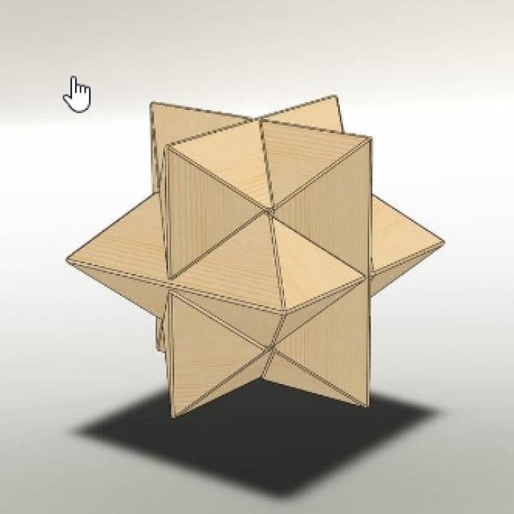 3D Printable Interlocking Wooden Puzzle by Maxim Pelevin