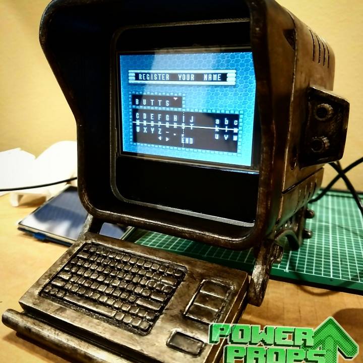 3D Printable Fallout 4 - Wall Mounted Terminal Replica by Power Up Props