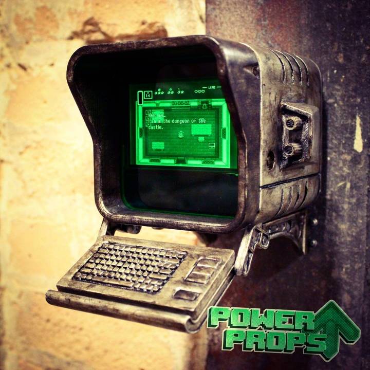 3D Printable Fallout 4 - Wall Mounted Terminal Replica by Power Up Props