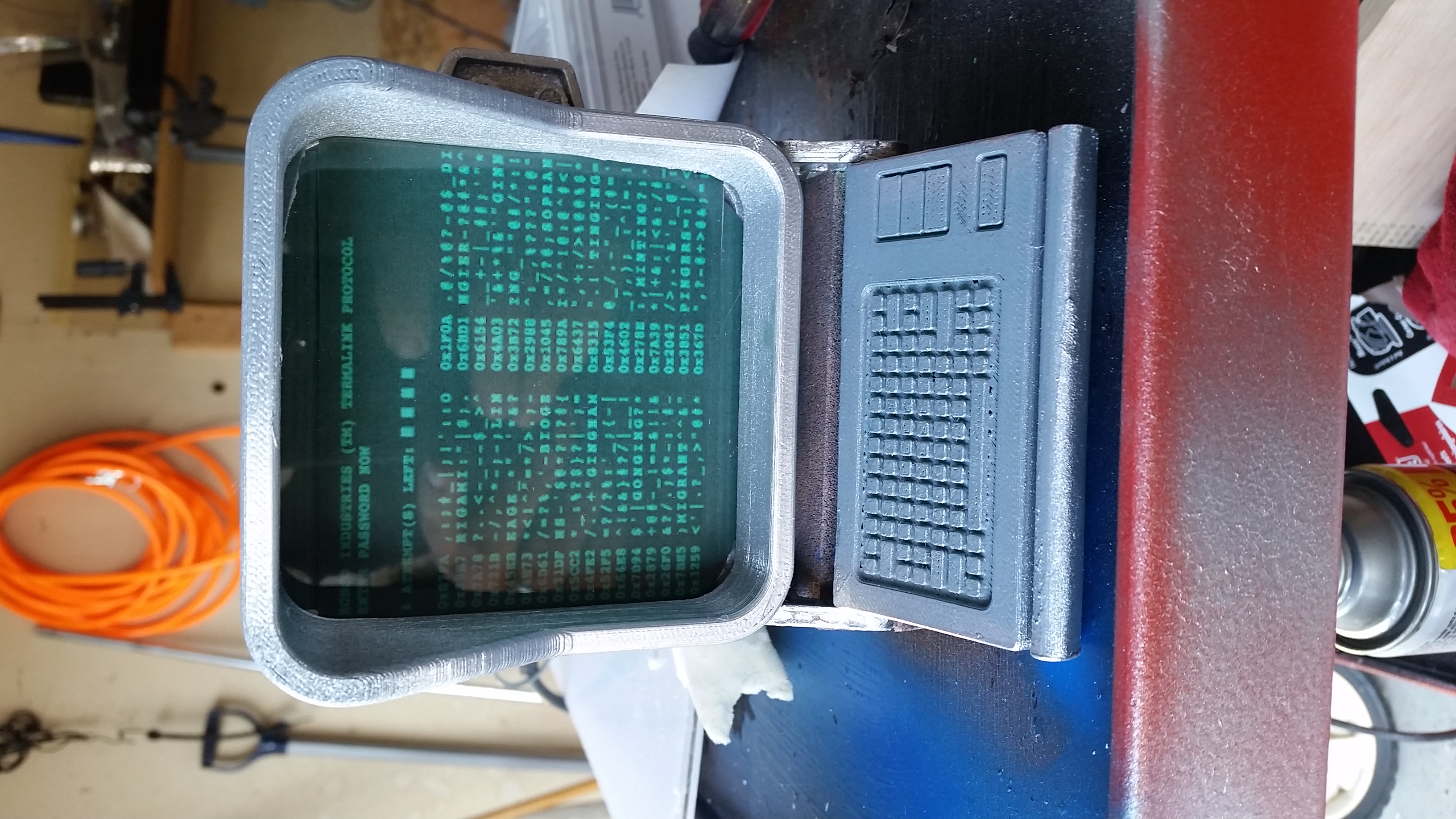 3D Printable Fallout 4 - Wall Mounted Terminal Replica by Power Up Props