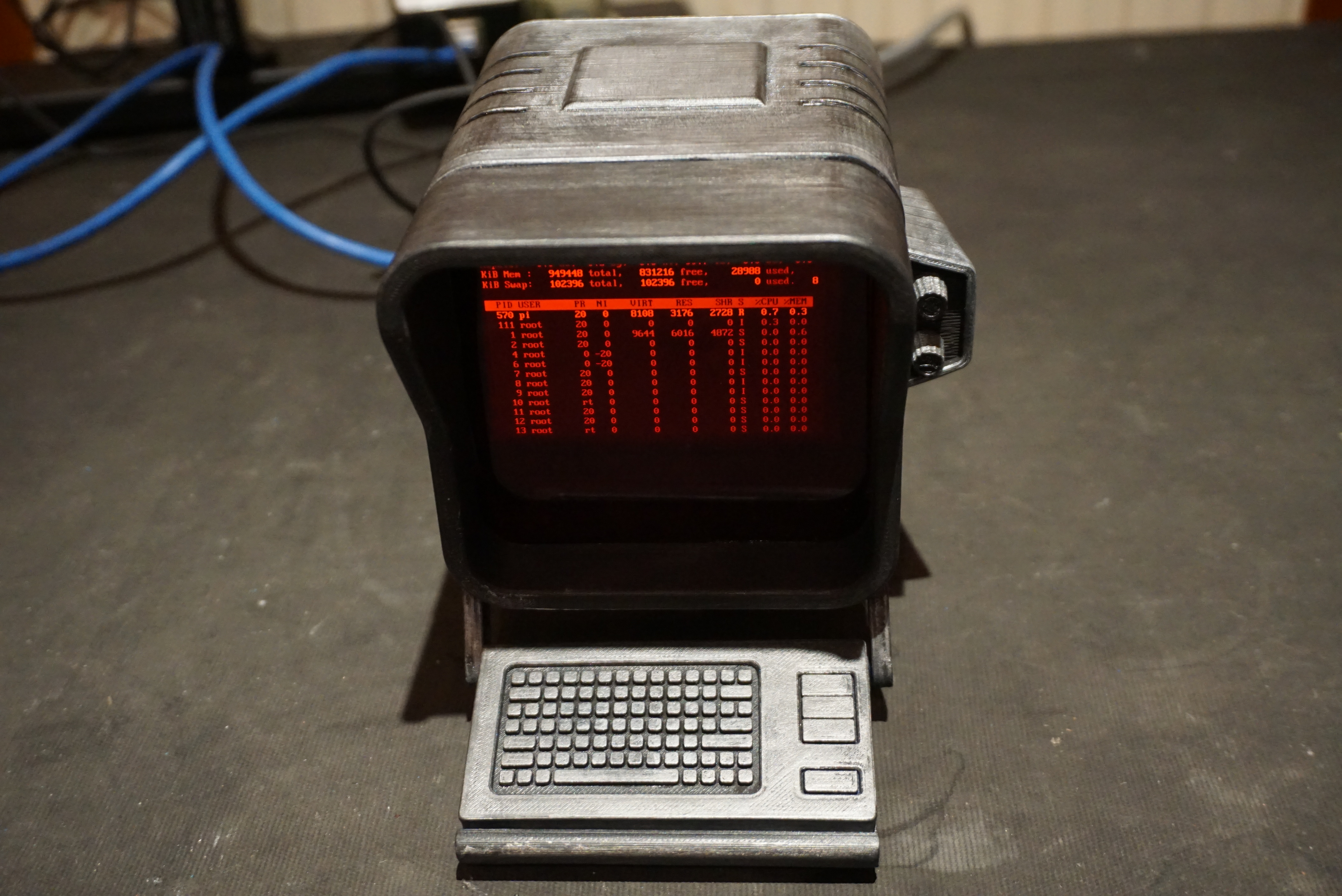 3D Printable Fallout 4 - Wall Mounted Terminal Replica by Power Up Props