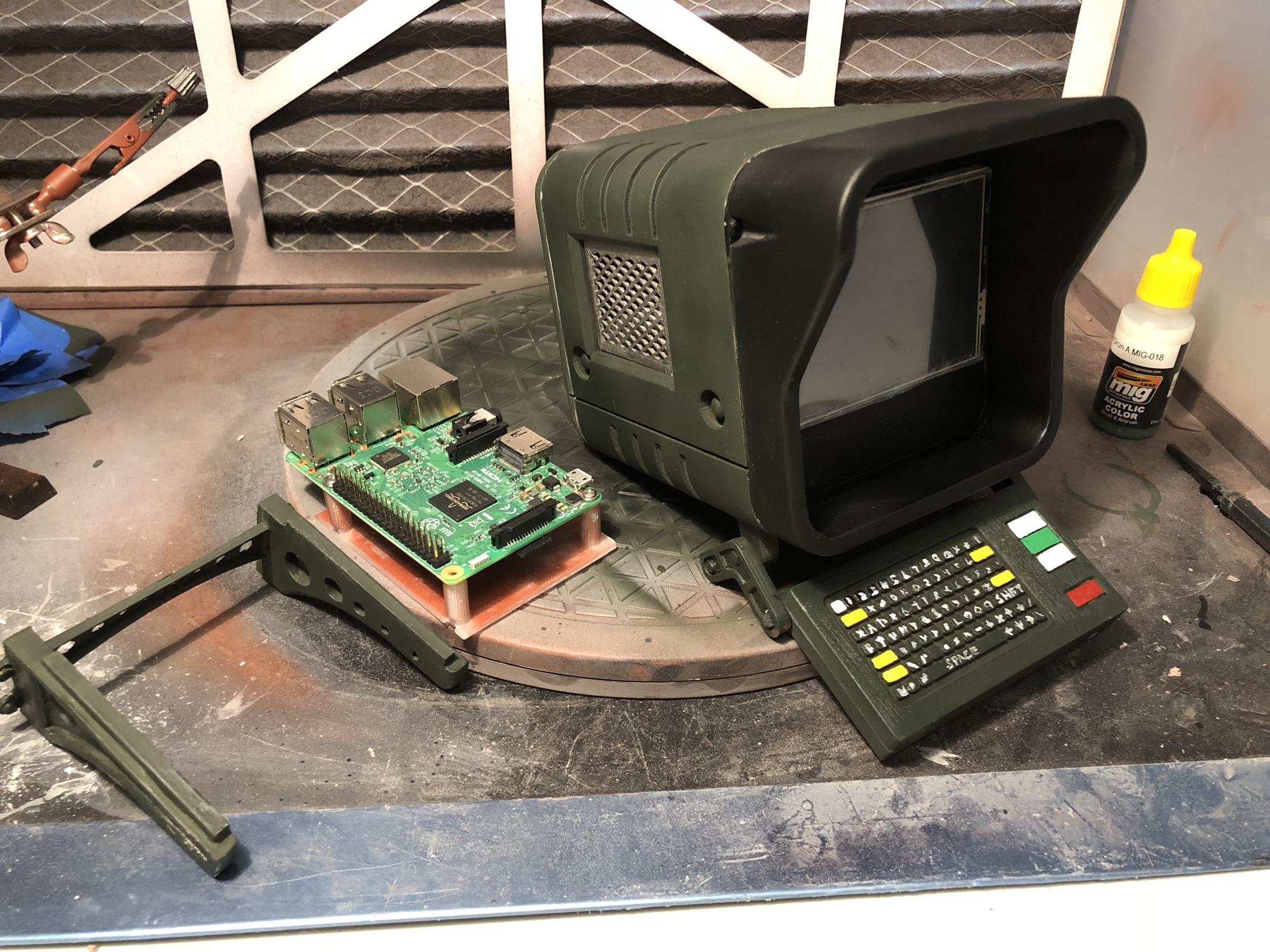 3D Printable Fallout 4 - Wall Mounted Terminal Replica by Power Up Props