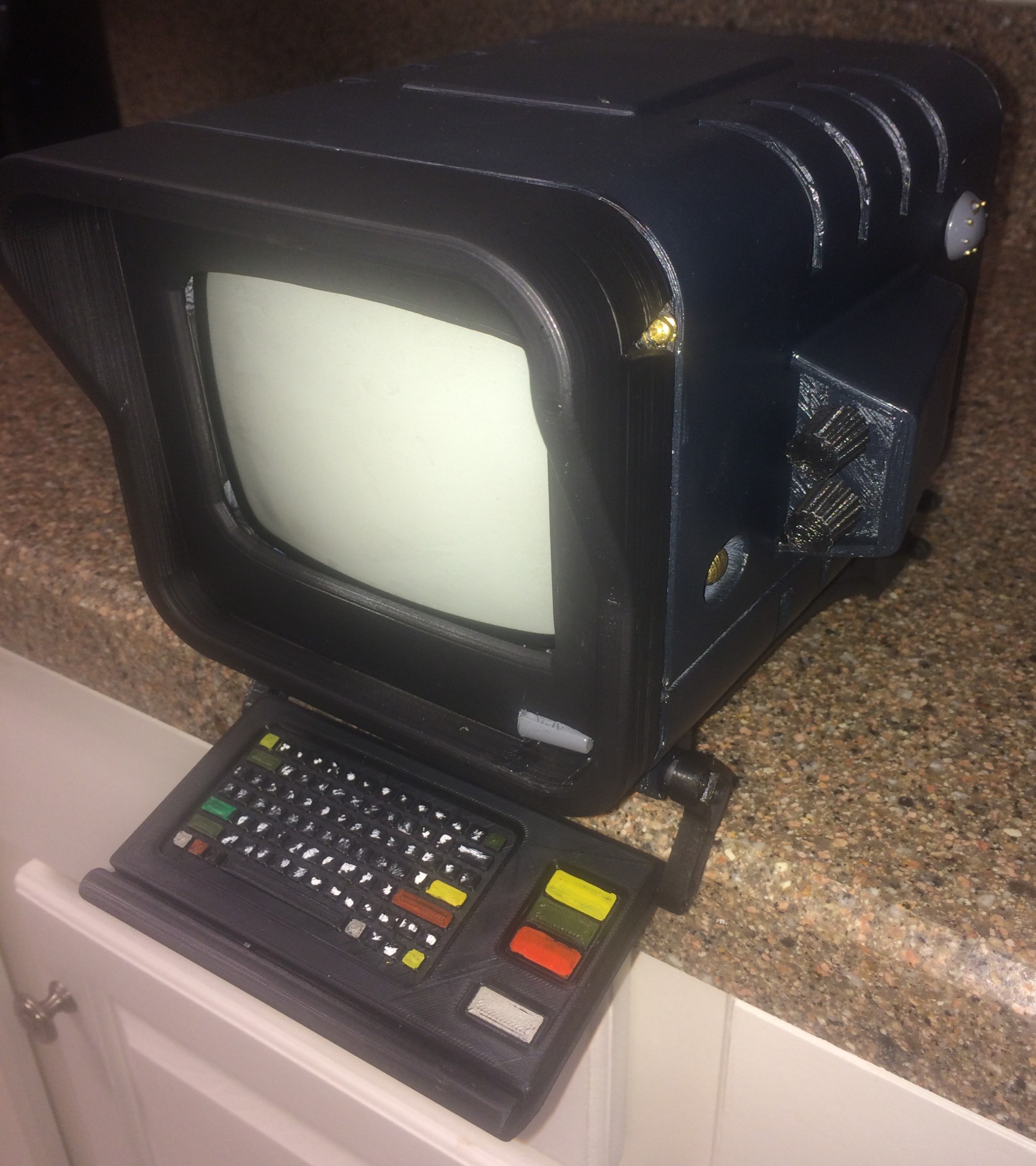 3D Printable Fallout 4 - Wall Mounted Terminal Replica by Power Up Props