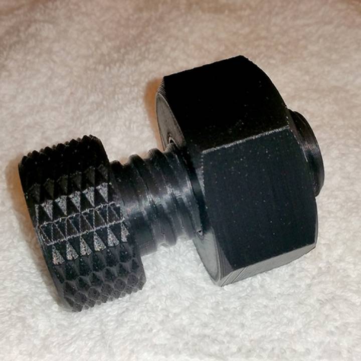 3D Printable Large Nut and Bolt by Mike McCary
