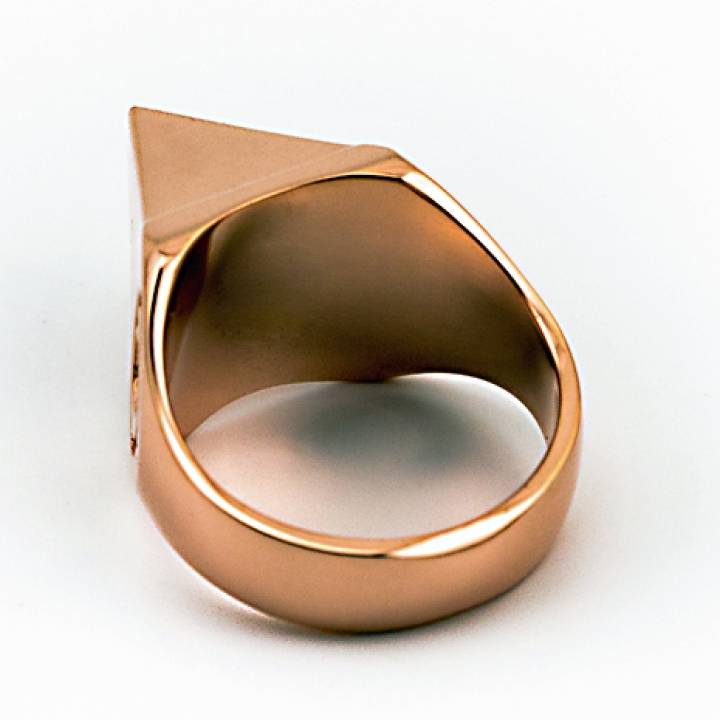 3D Printable Mystical Pyramid Ring by Richard Swika