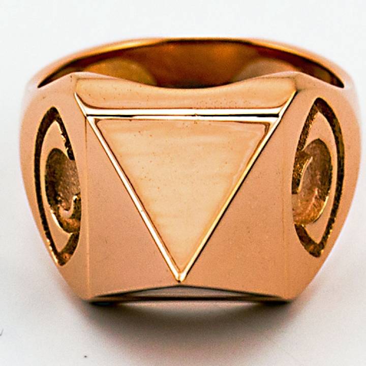 3D Printable Mystical Pyramid Ring by Richard Swika