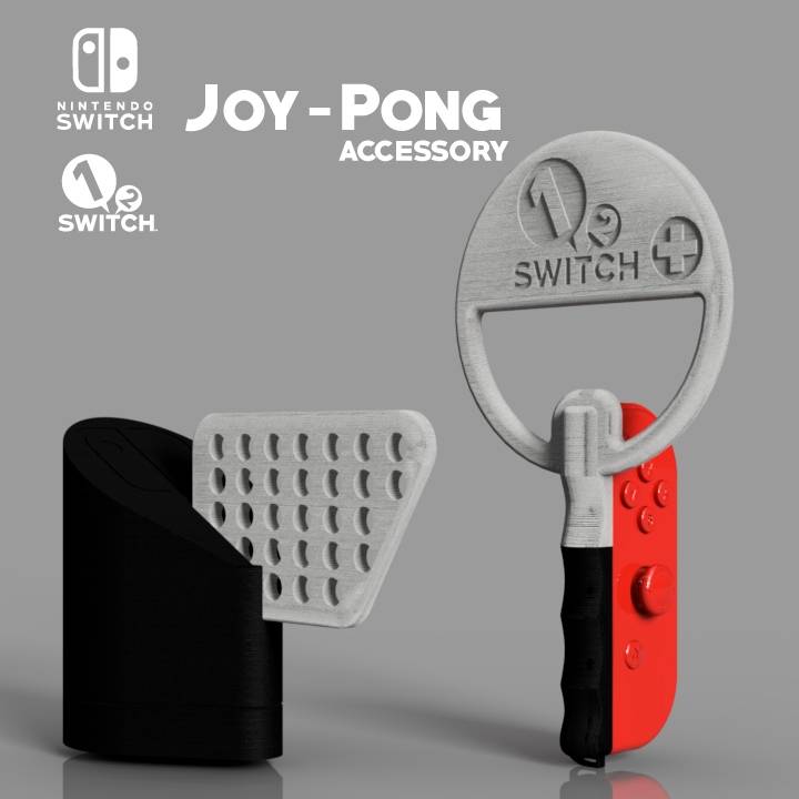 3D Printable Nintendo switch Joy-con rackets for Ping Pong by Felipe ...