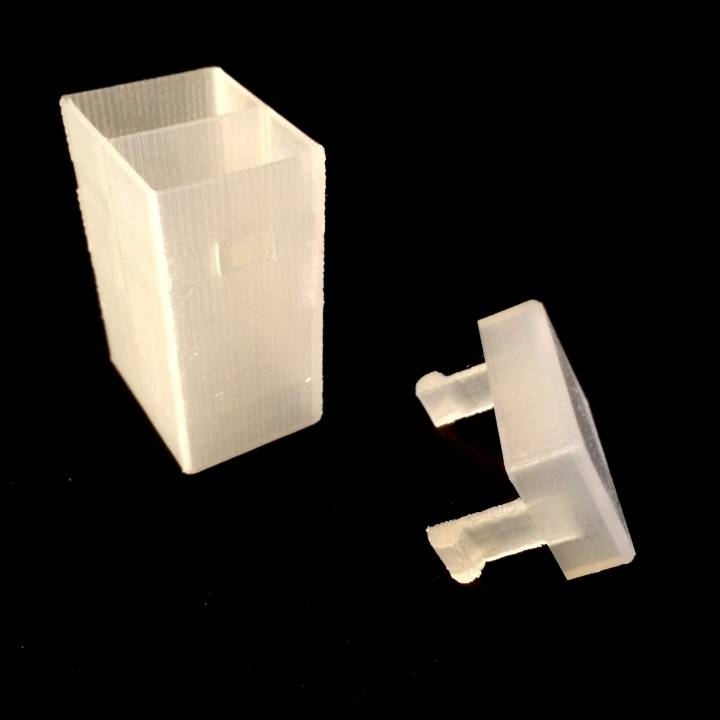 3D Printable Dailies Contact Case by Joe Poggie