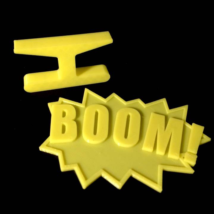 3D Printable BOOM! Fighting Action Word by Mark Fuller