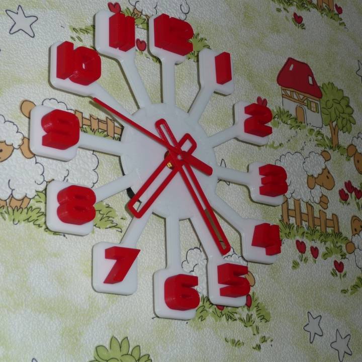 3D Printable Clock by Denis