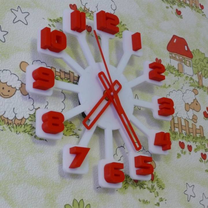 3D Printable Clock by Denis