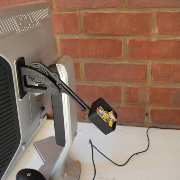 3D Printable Computer Monitor Catapult Prank by Mark Fuller