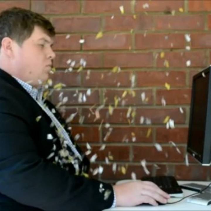 3D Printable Computer Monitor Catapult Prank by Mark Fuller