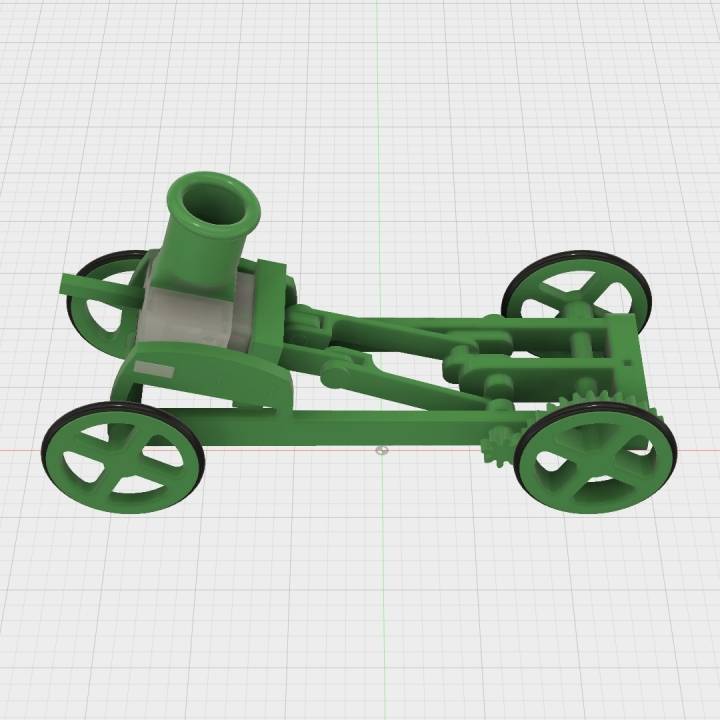 3D Printable Balloon Powered Single Cylinder Air Engine Open Chassis by ...