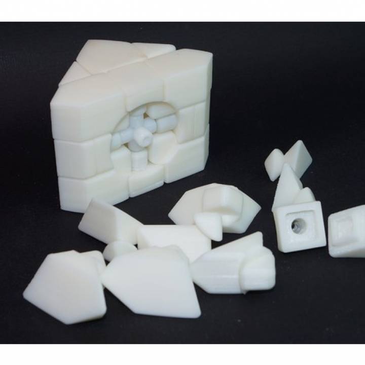 3D Printable FDM Center Beta Cube 3x3x3 by Vladimir Lapin