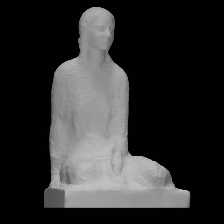3D Printable Memorial of unknown woman by Scan The World