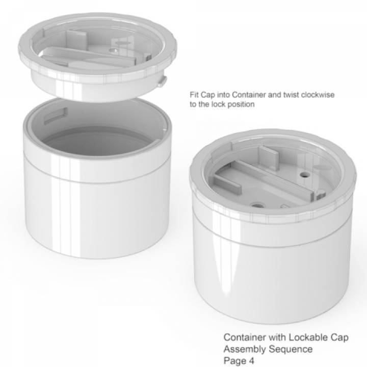 3D Printable Lockable Container by Brian Law