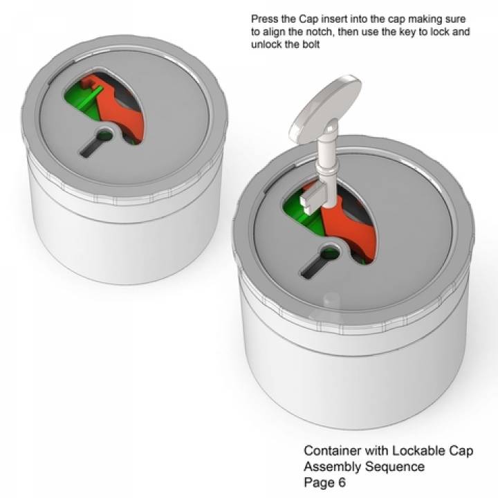 3D Printable Lockable Container by Brian Law