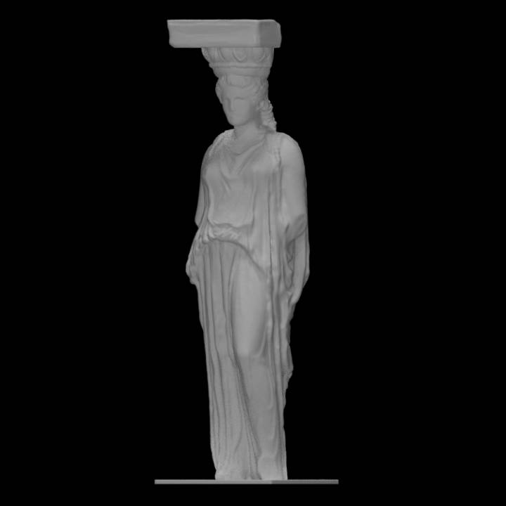 3D Printable Caryatid from the Erechtheion by Scan The World