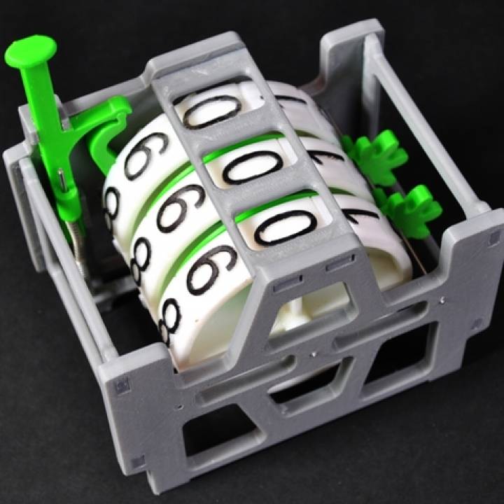 3D Printable Mechanical Counter by Brian Law
