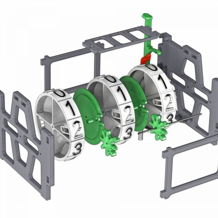 3D Printable Mechanical Counter by Brian Law