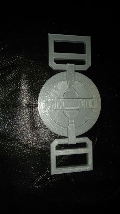 3D Printable Deadpool Inspired Static Belt Buckle by FanGEEKtastic