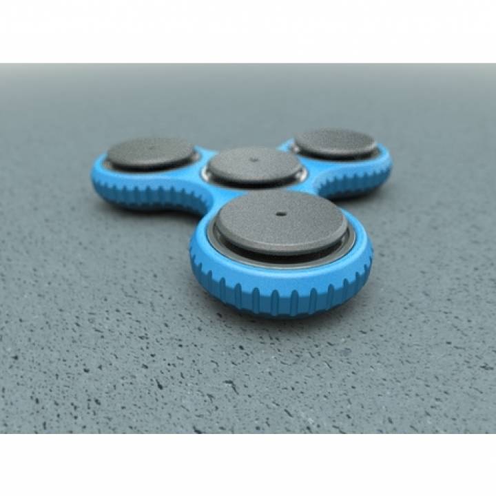 3D Printable Tri-spinner by Nick Rimmer