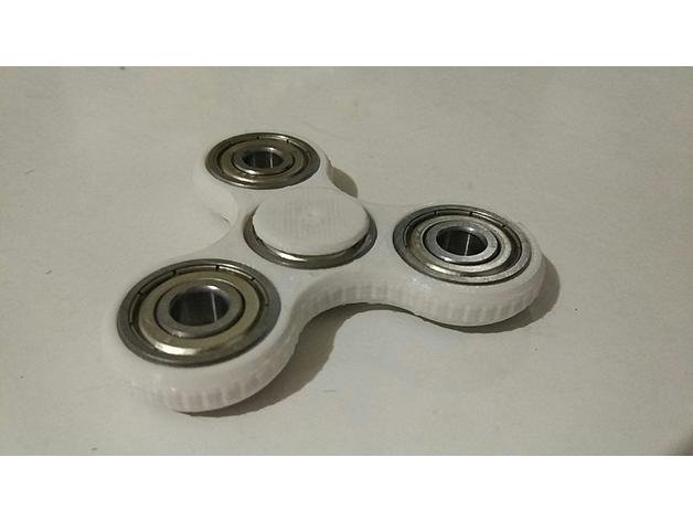 3D Printable Tri-spinner by Nick Rimmer