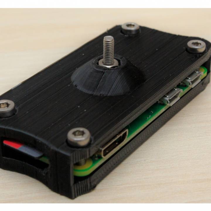 3D Printable Raspberry pi zero W case in single piece by Frédéric ...