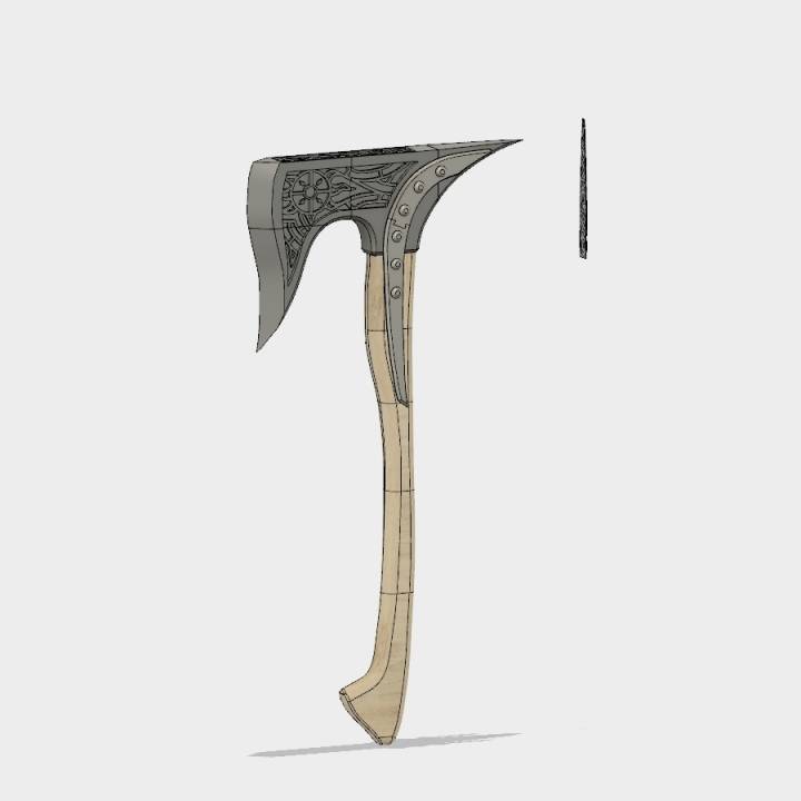 3D Printable Dawnguard Axe (Skyrim) by Cody Jackson