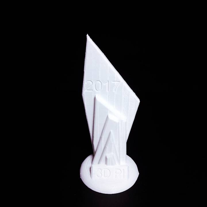 3D Printable 3D PI Trophy by Egg