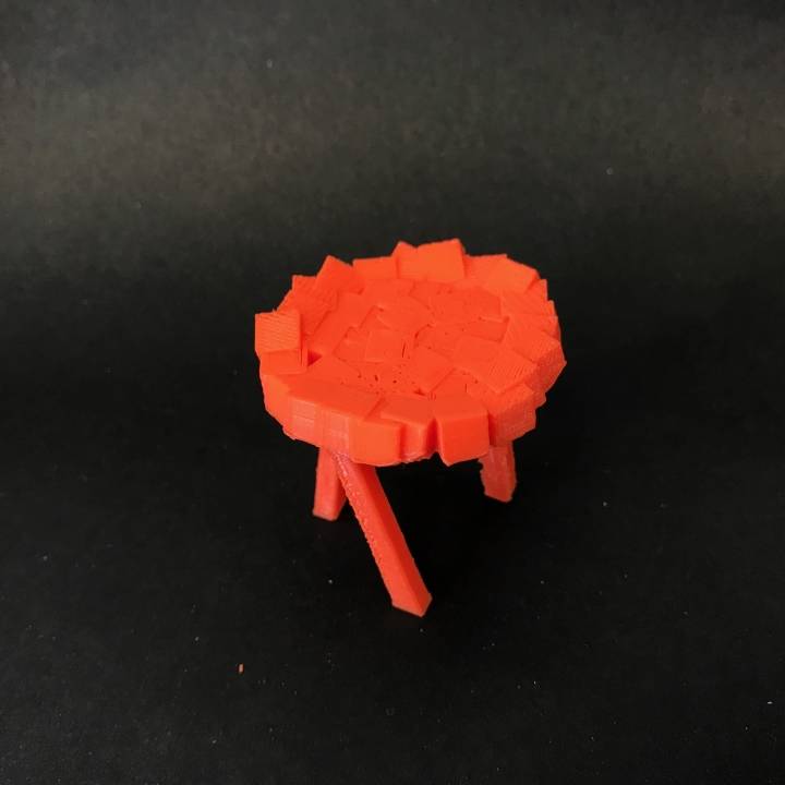 3D Printable Cubic Side Table by Egg