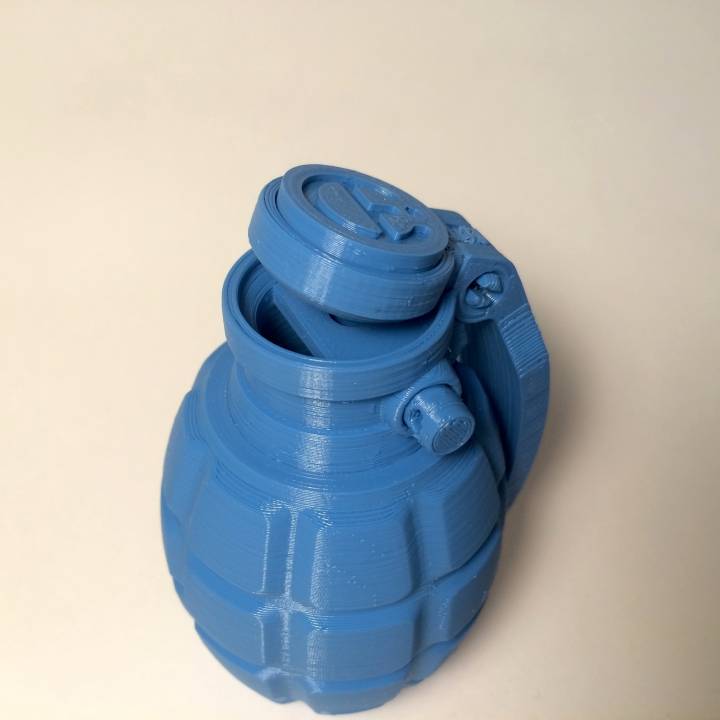 3D Printable Grenade spice jar by 3D-IN