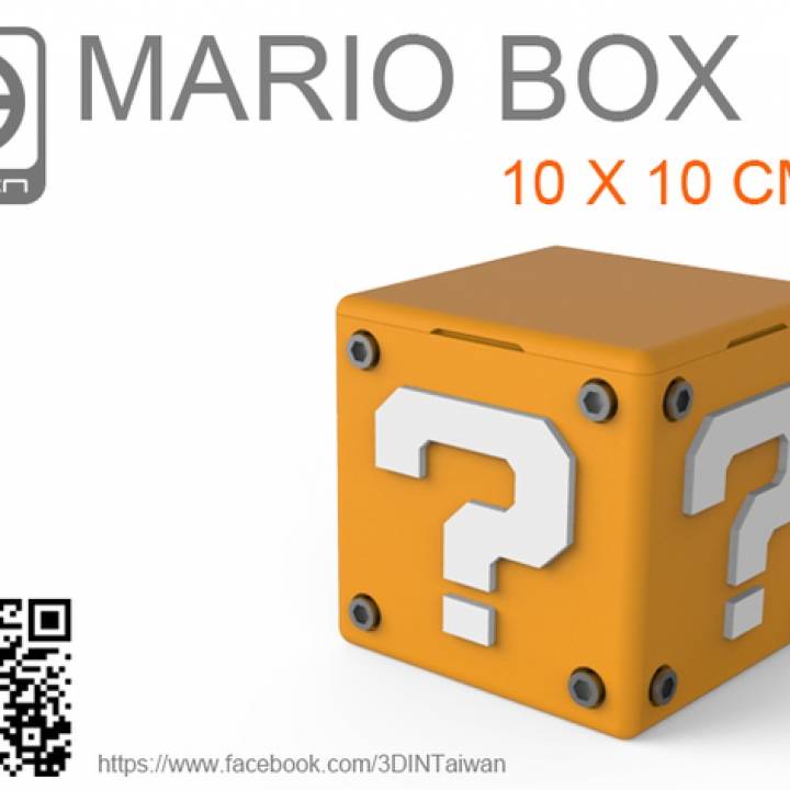3D Printable Mario box by 3D-IN