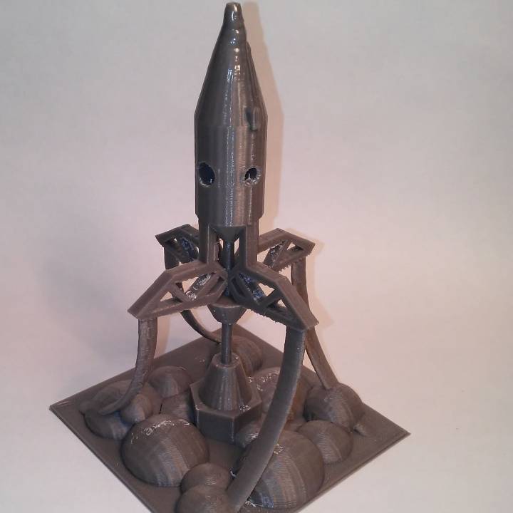 3D Printable 3DPI Rocket Trophy by gordon milligan