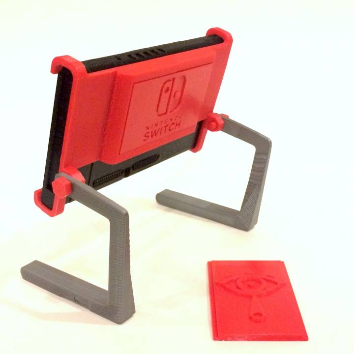 3D Printable Portable Nintendo Switch Stand - Any Angle by Chris Luke