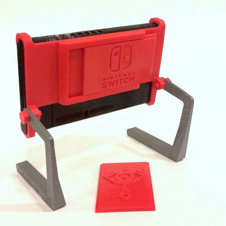 3D Printable Portable Nintendo Switch Stand - Any Angle by Chris Luke