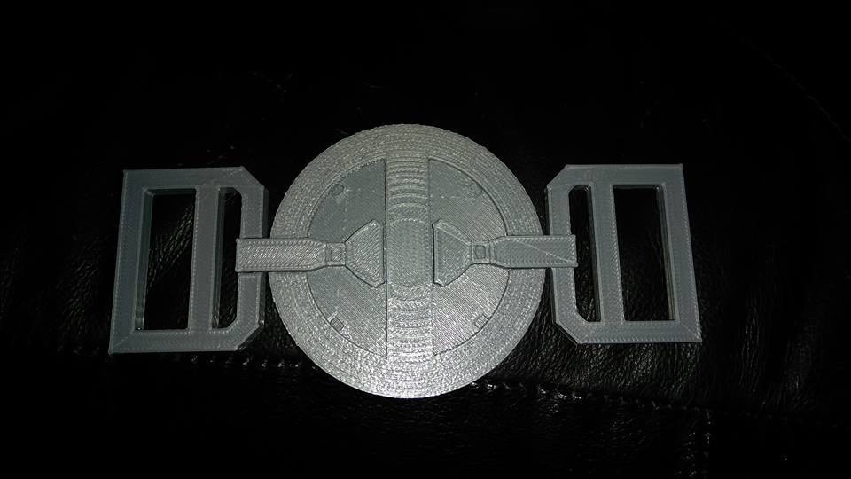 3D Printable Deadpool Inspired Working Belt Buckle by FanGEEKtastic