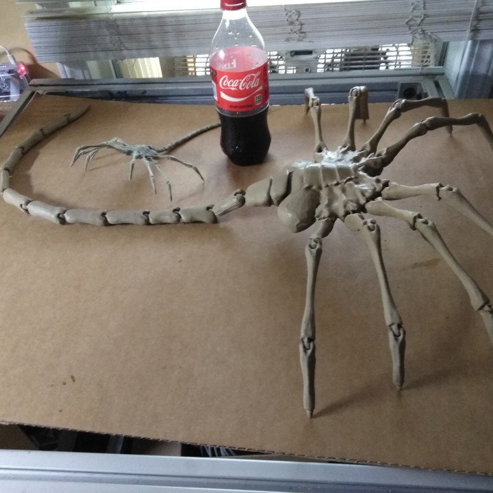 3D Print of Agisis Ultimate Alien Face Hugger (40in x 23in - LIFE SIZE ...