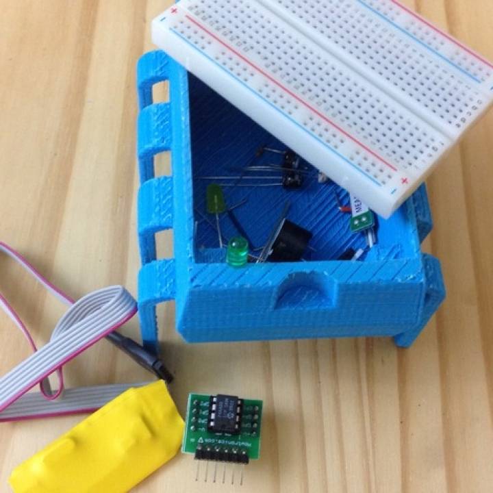 3D Printable 8-Pin IC/Microcontroller - Breadboard Holder and Parts Box ...