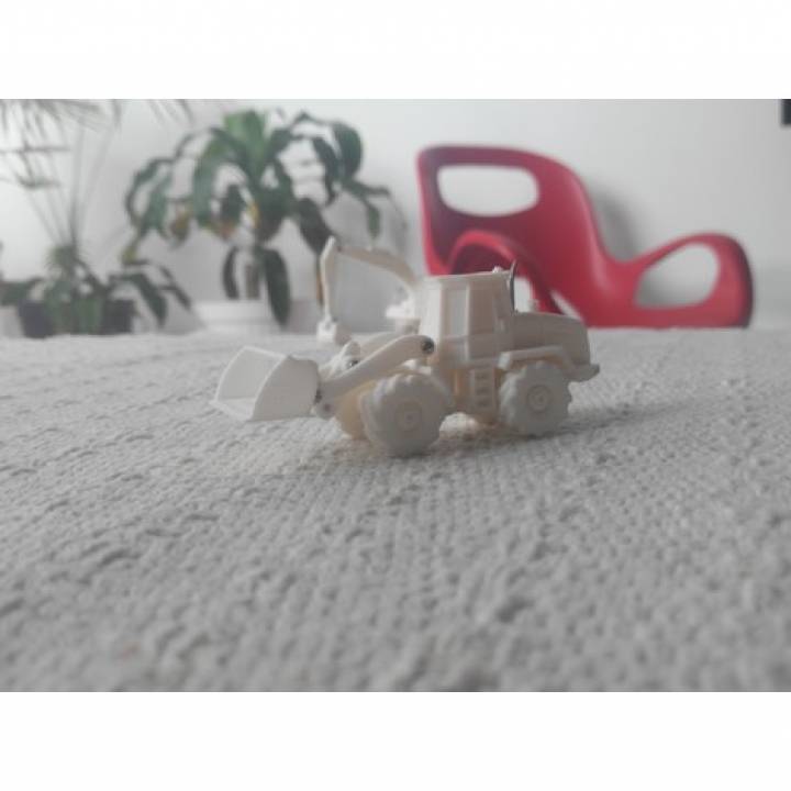 3D Printable Easy to print Generic Front Loader (esc: 1:100) by Luis ...